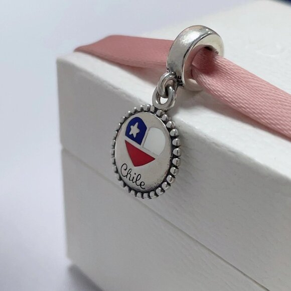 Pandora | Jewelry | Pandora Chile Flag Exclusive Charm | Poshmark
